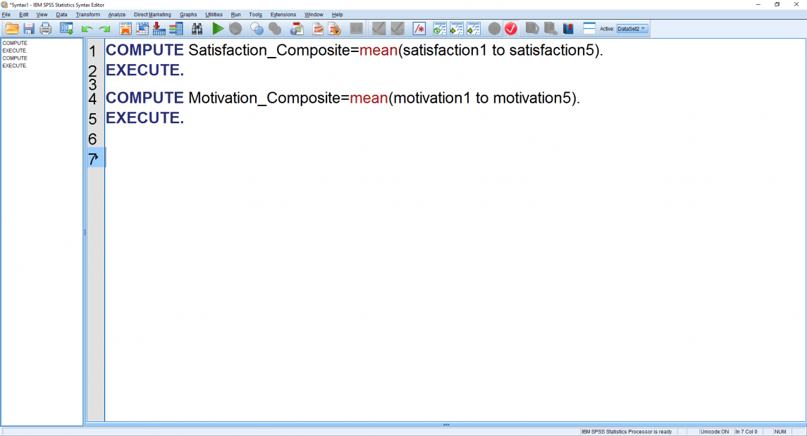 Using SPSS Syntax - Statistics Solutions