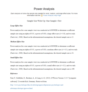 Sample Size & Power Analysis - Statistics Solutions